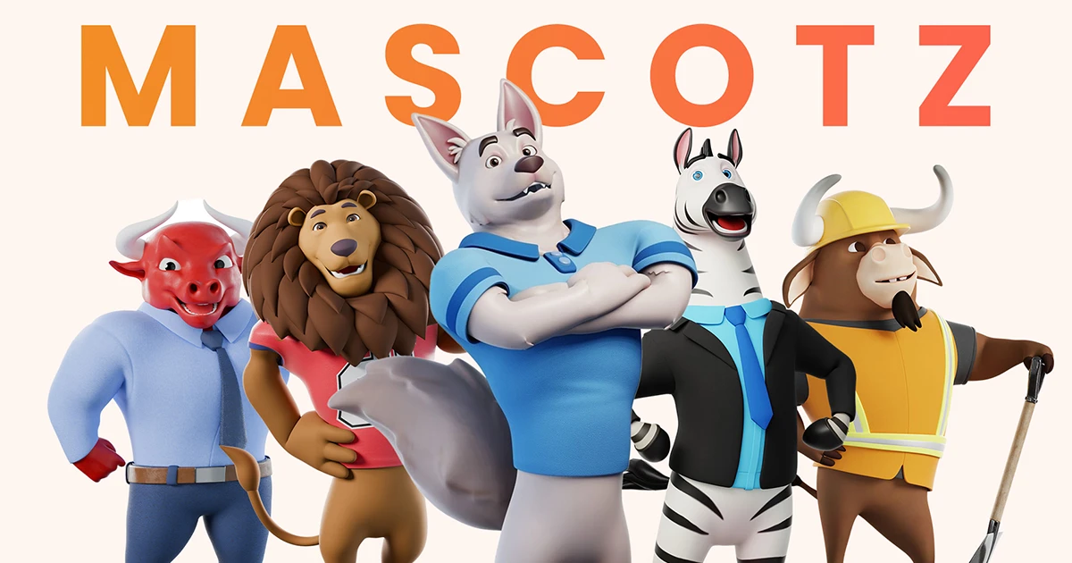 Mascotz - Free 3D Cartoon Mascots – 3D Models & Libraries | ThreeDee