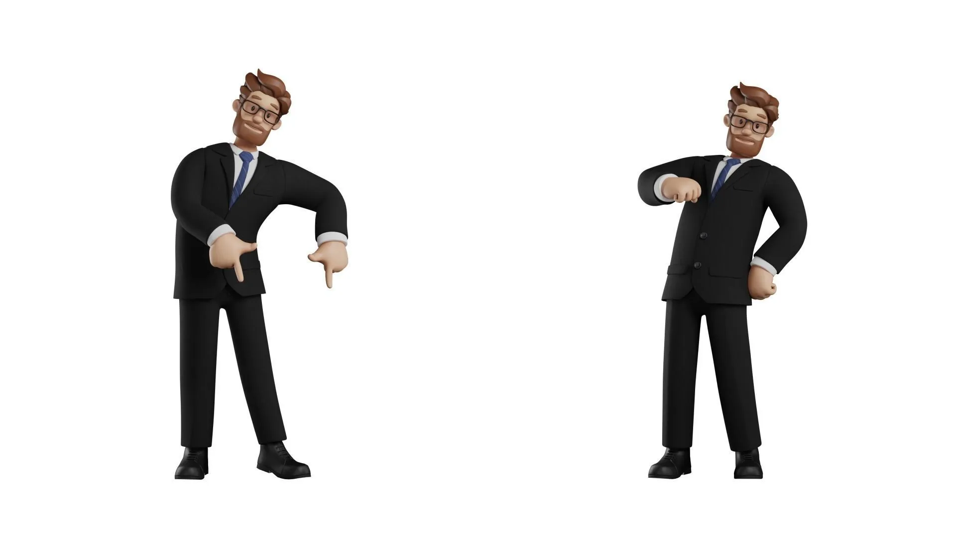 Business Man Character - 3D Character Model | ThreeDee