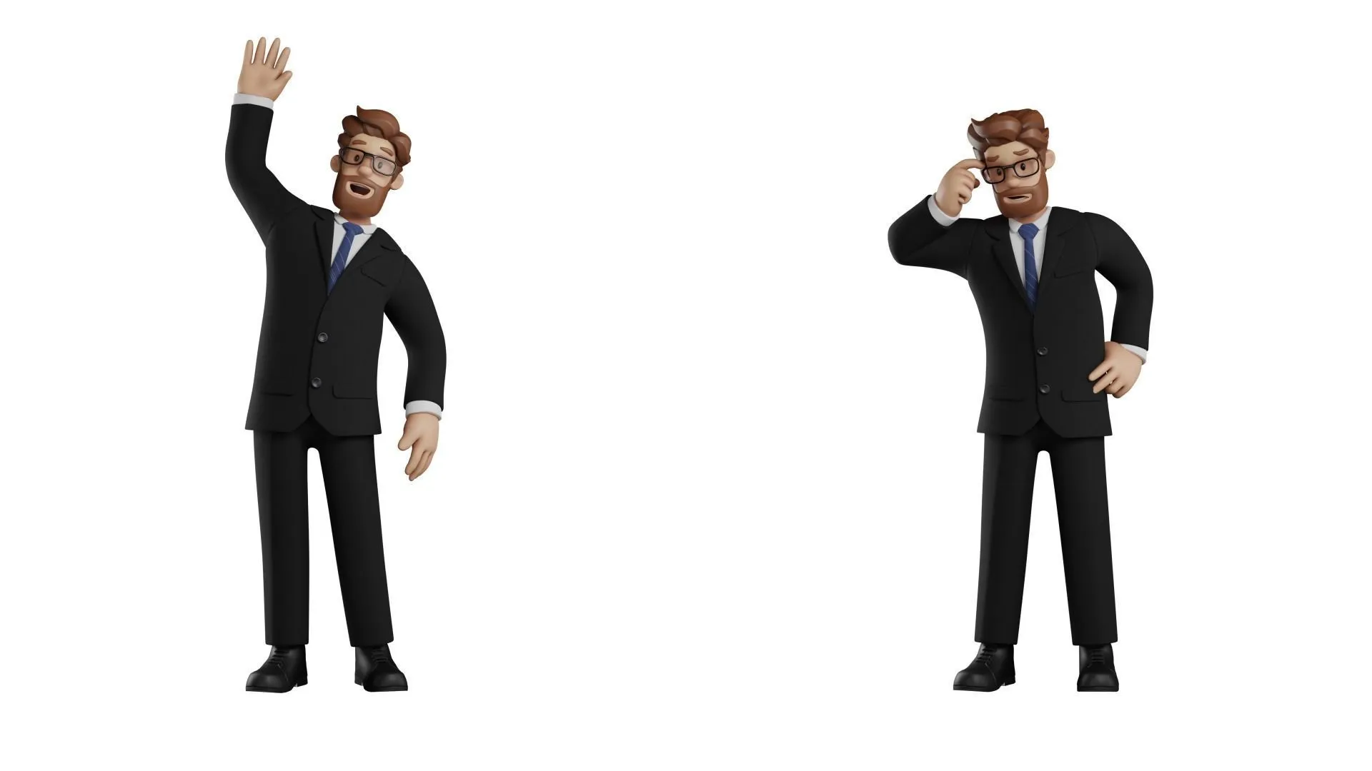 Business Man Character - 3D Character Model | ThreeDee