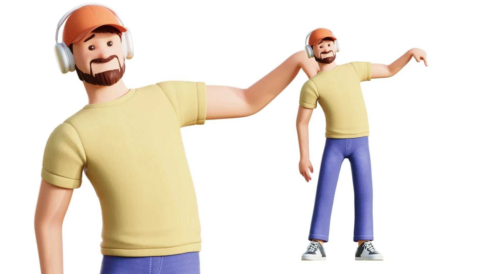 Cartoon Software Developer – 3D Character Model | ThreeDee