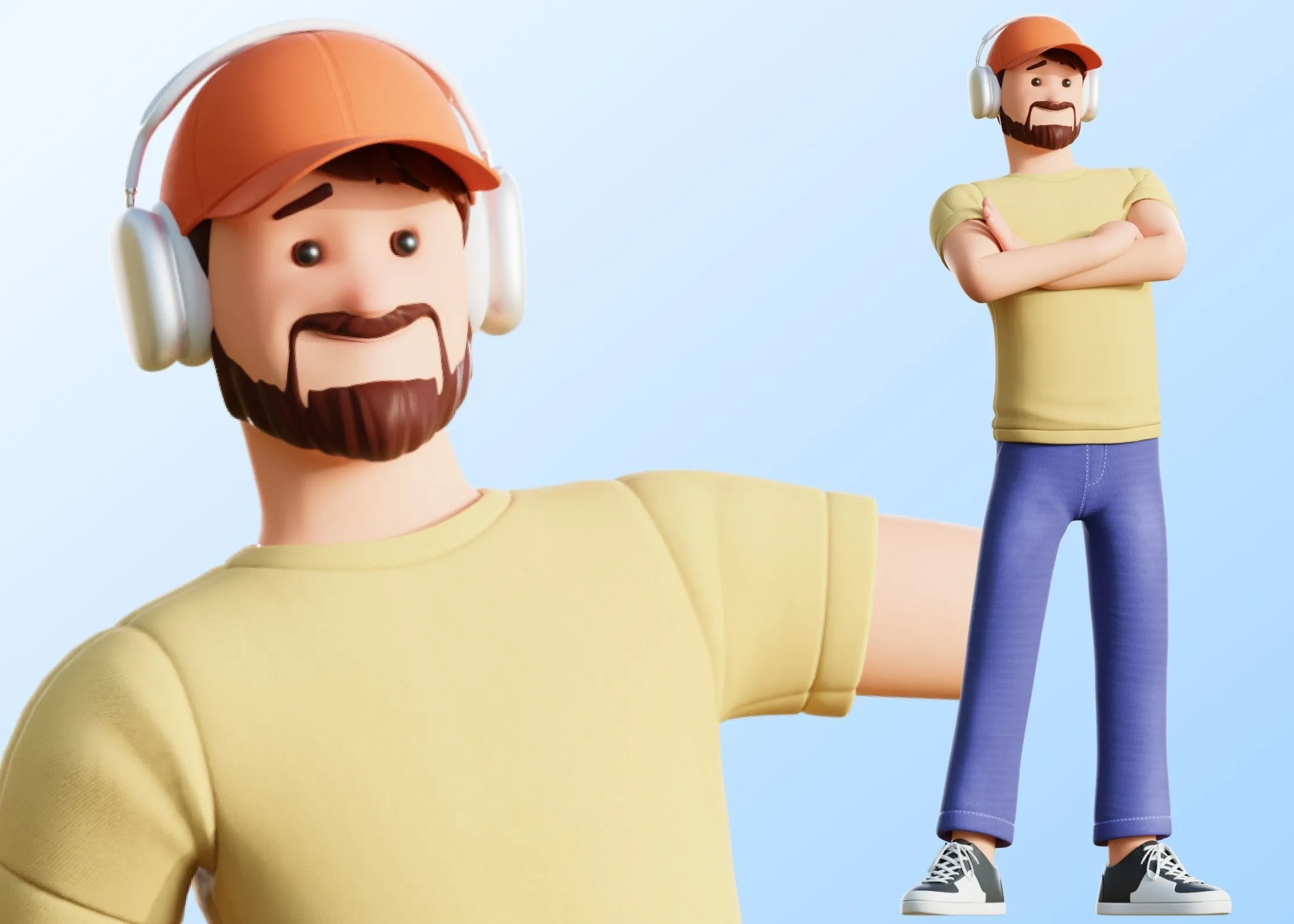 Cartoon Software Developer – 3D Character Model | ThreeDee