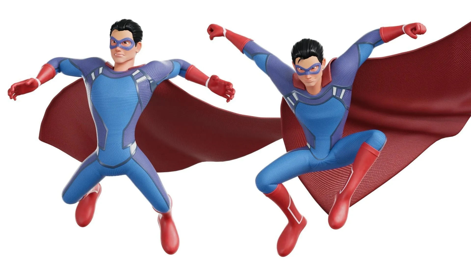 Cartoon Superhero Man – 3D Character Model | ThreeDee