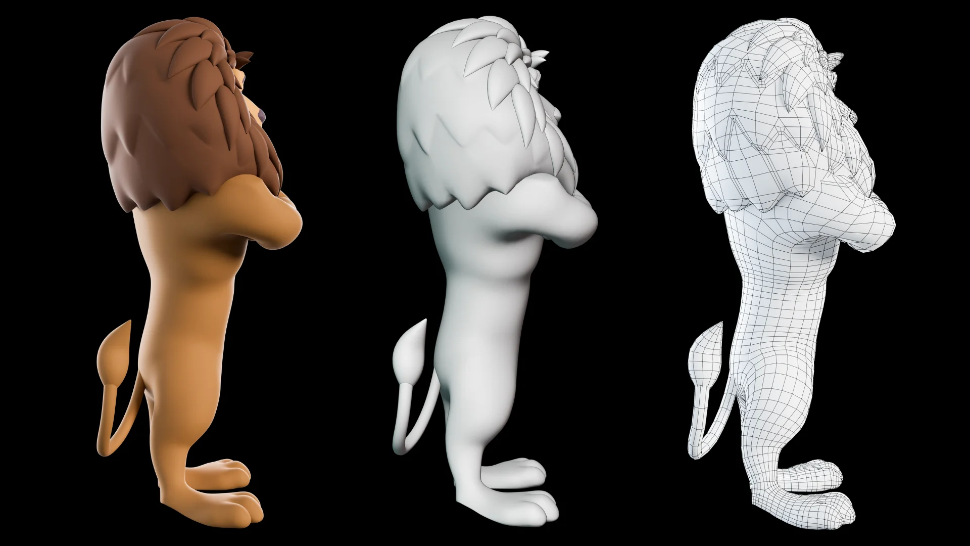 Cartoon Lion Mascot – Stylized 3D Mascot Model | ThreeDee