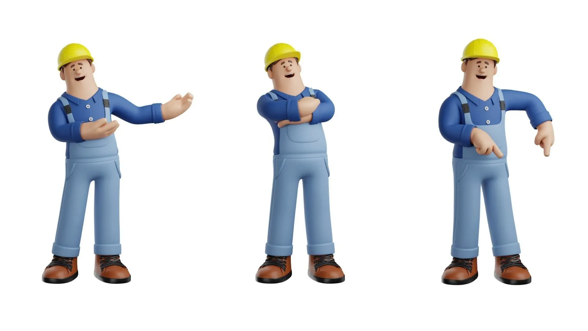 Solar Power Worker Character – 3D Character Model | ThreeDee